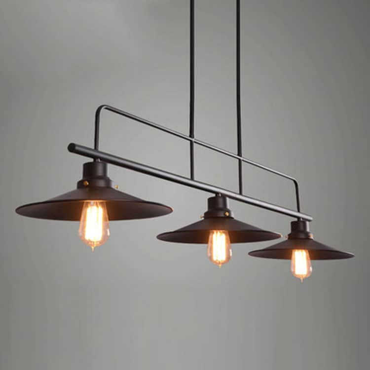 AMBROSE Tri Head Disk Shade Ceiling Light | Screed